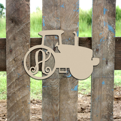 Farm Tractor Wooden Letter DIY Unfinished Crafts| Build-A-Cross