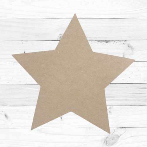 Buy Online Paintable Wooden MDF Star Unfinished Cutout