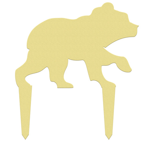 Wooden yard art pattern bear cub sign | Unfinished outdoor DIY | Build ...