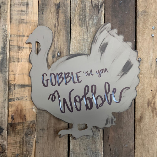 Turkey Gobbler Unfinished Cutout | Paintable Wooden MDF | Build-A-Cross