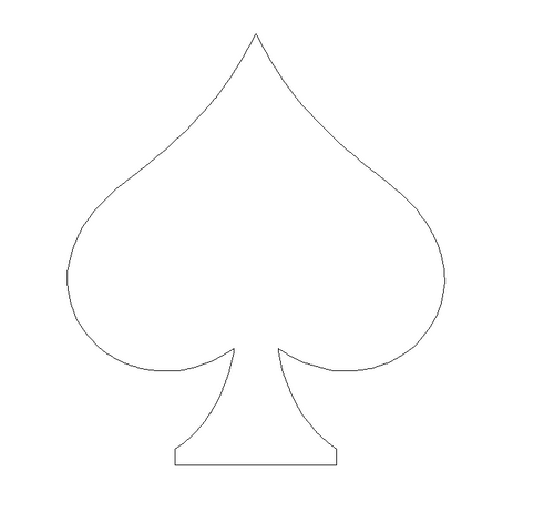 Spade Unfinished Cutout | Paintable Unfinished Cutout | Build-A-Cross