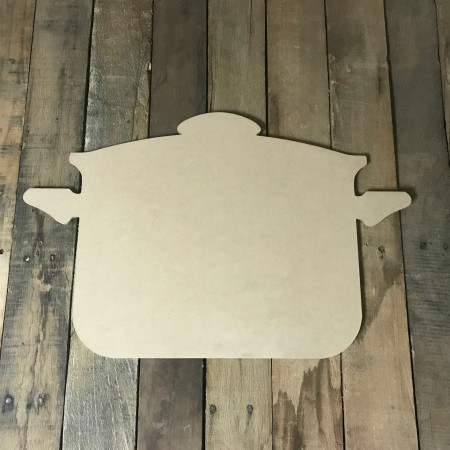 Buy Cooking Pot Wooden Cutout, Wood Craft, Unfinished Shape