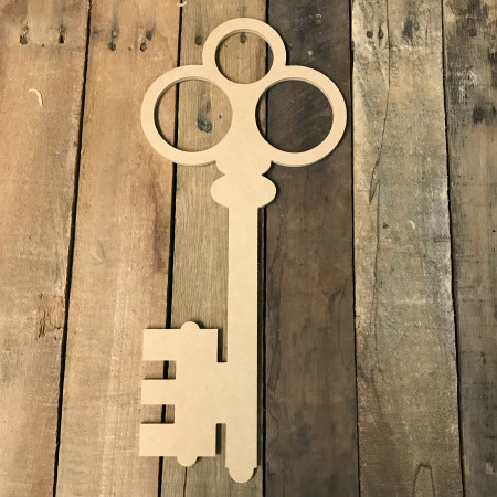 Buy Wooden Craft Key 2 Cutout, Unfinished Key Shape, Paintable