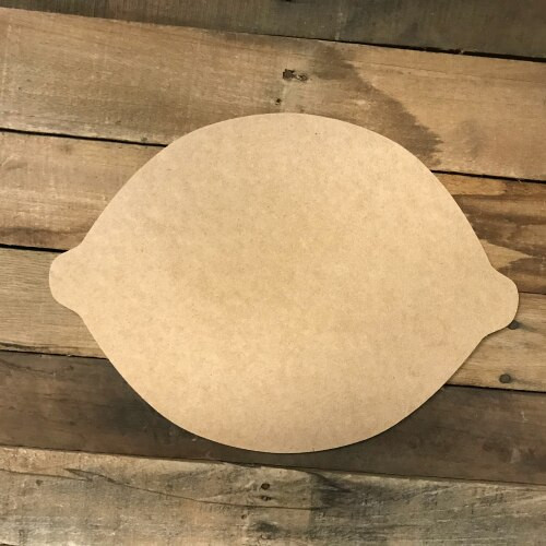 Buy Wooden Lemon Cutout, Wood MDF Craft, Unfinished Shape