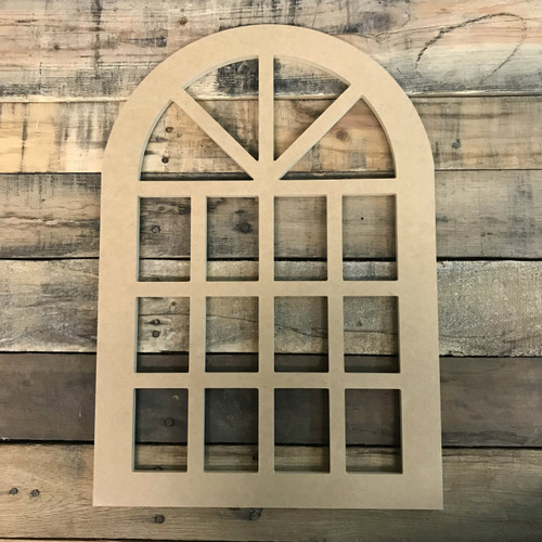 Buy Unfinished Cathedral Arch, Window Decor, Wooden Cutout