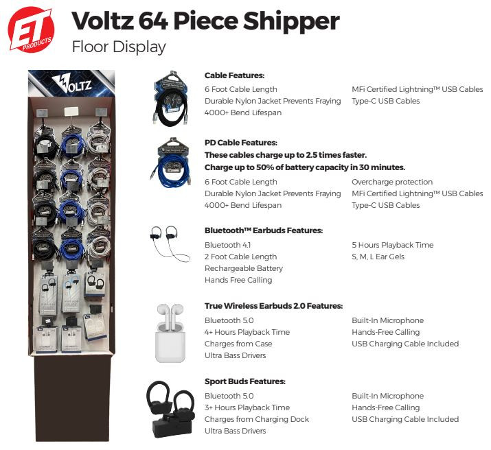 Voltz 64pc Shipper