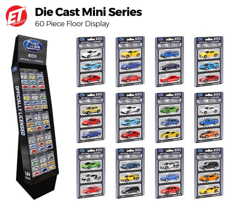 Die Cast Mini Series 60pc Floor Display