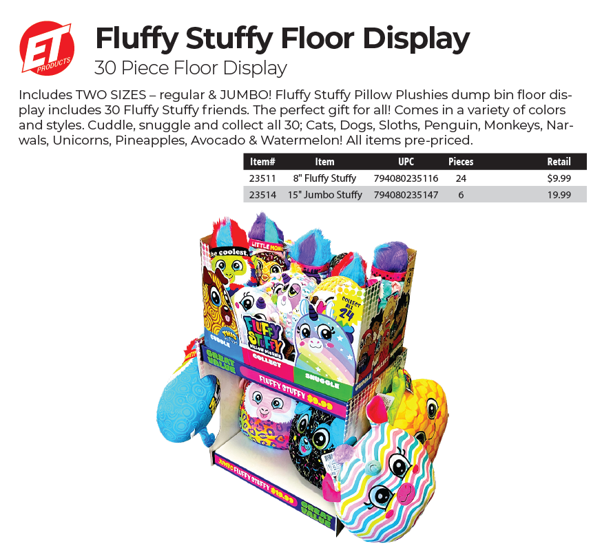 Fluffy Stuffy Floor Display