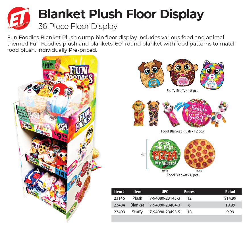 Blanket Plush Floor Display