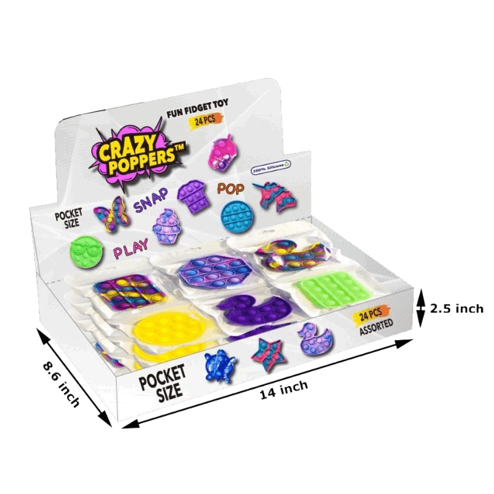 Pocket Poppers Counter Display - 24 ct