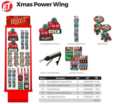 Xmas Power Wing Display 92ct