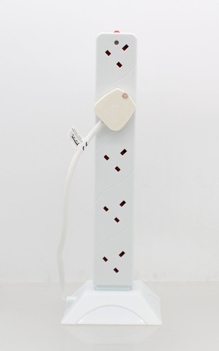 Daewoo Electrical 10 Way Gang Socket White Extension Tower 2M Cable UK ...