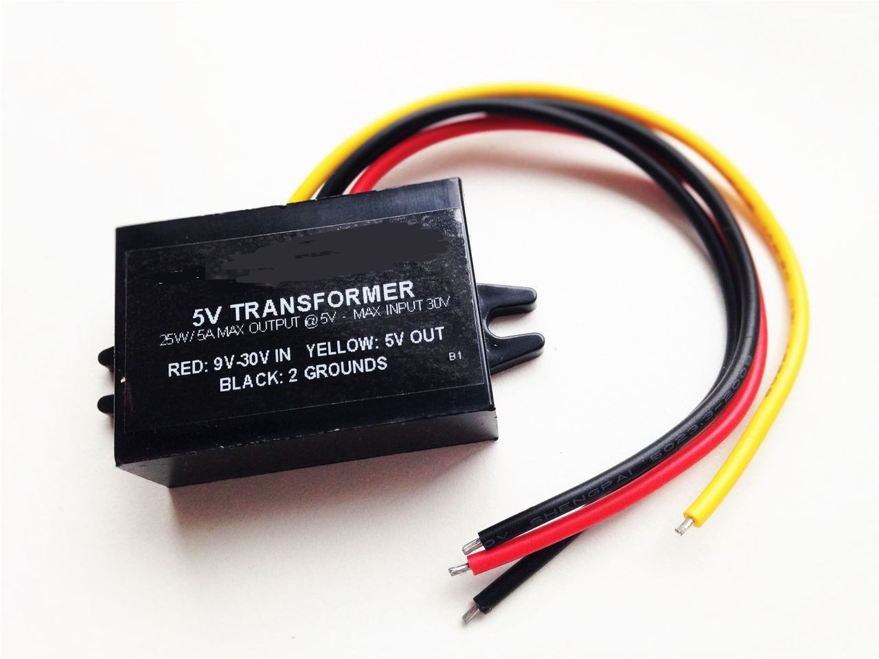 5V Converter – Stepdown Transformer, Input 12V, 24V, up to 30V for ...