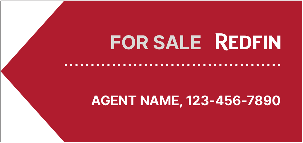Redfin Agent Branded Directional Sign - Set of 10