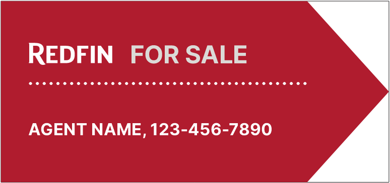 Redfin Agent Branded Directional Sign - Set of 10