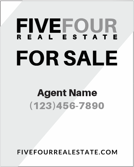Five Four RE Yard Sign