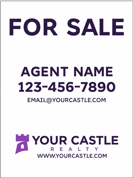 YCRE - For Sale Window Sign