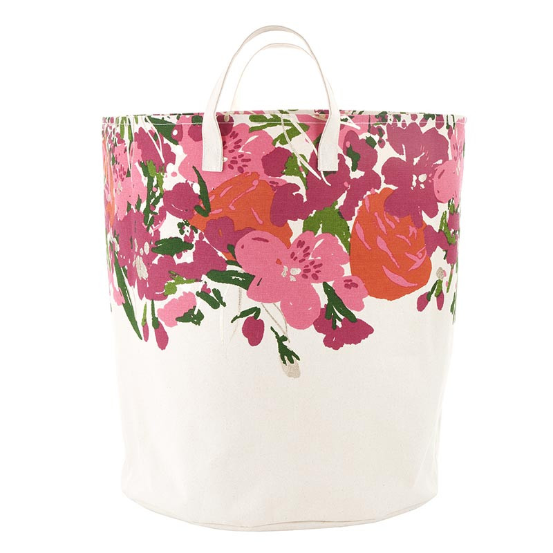 Large Canvas Storage Tote - Flower - [Consumer]Santa Barbara Design Studio