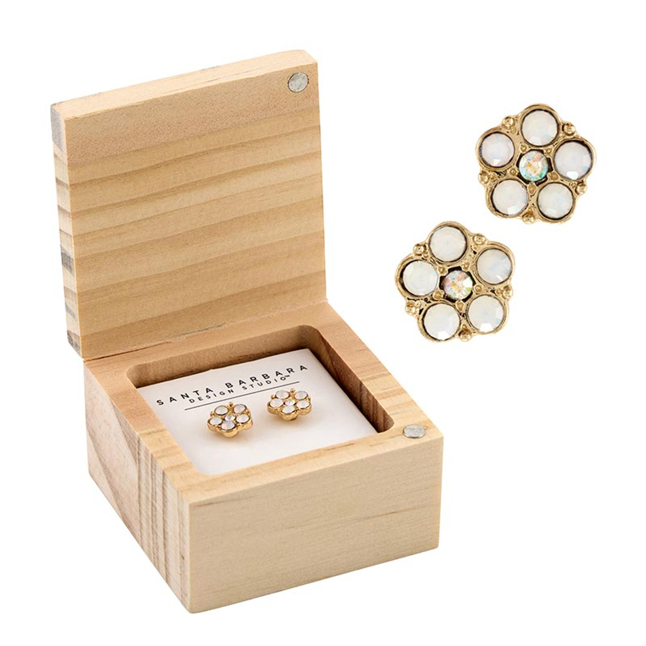 Crystal daisy earrings store