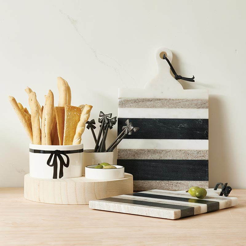 Stripe Marble Board with Handle - [Consumer]Santa Barbara Design Studio