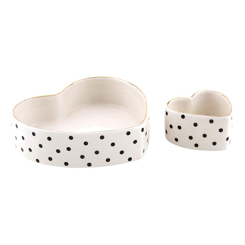 Ceramic Heart Tray + Heart Dish - [Consumer]Santa Barbara Design Studio