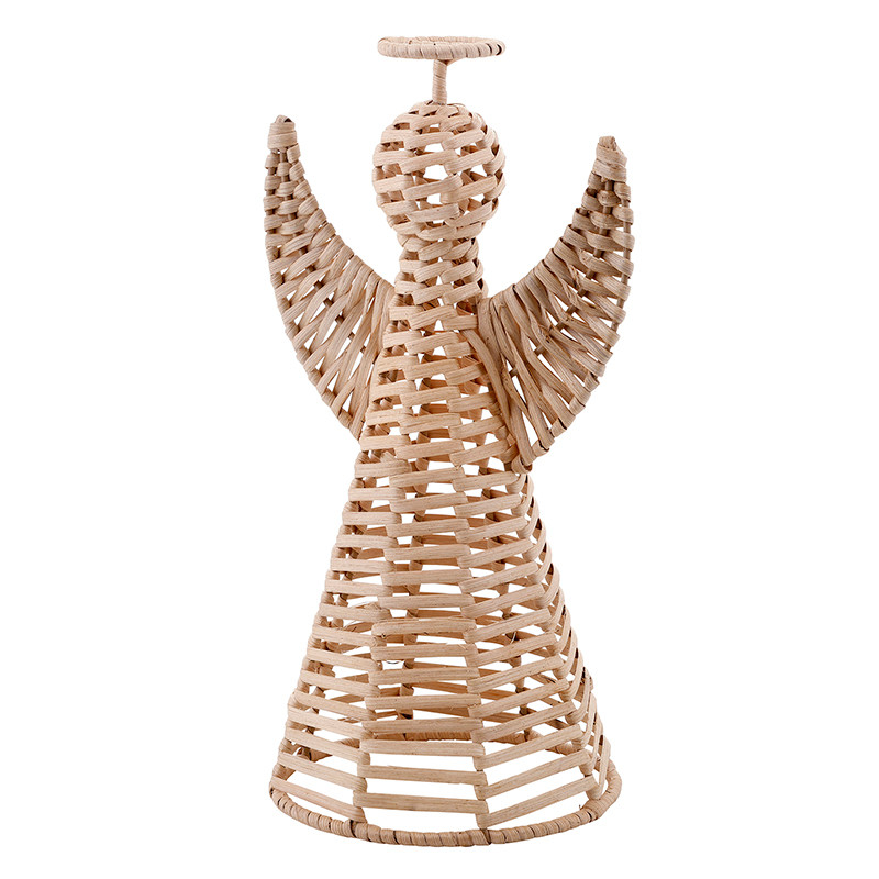 Wicker Angel - 13" H - [Consumer]Santa Barbara Design Studio