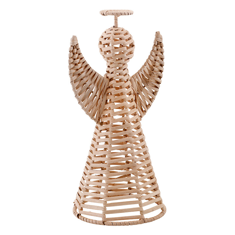 Wicker Angel - 13" H - [Consumer]Santa Barbara Design Studio
