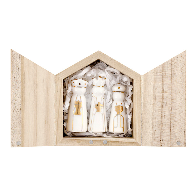 Ceramic Figurines - 3 Kings - Small - [Consumer]Santa Barbara Design Studio
