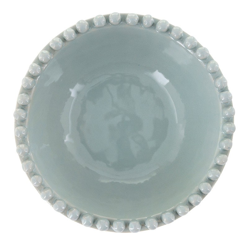 Ceramic Beaded Bowl - Large - Coastal Blue - [Consumer]Santa Barbara ...