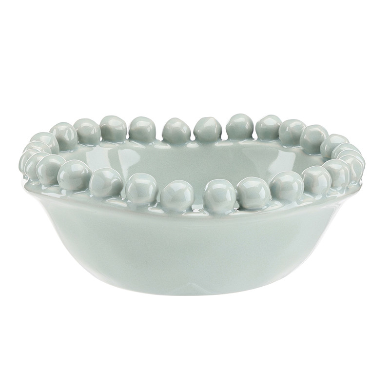 Ceramic Beaded Bowl - Small - Coastal Blue - [Consumer]Santa Barbara ...