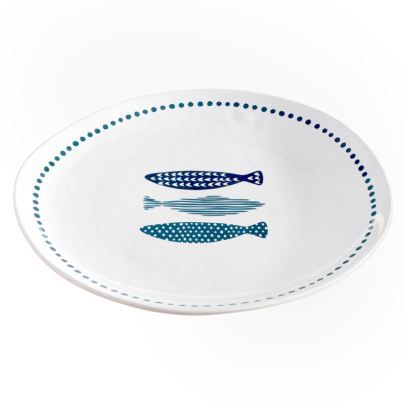 Melamine Appetizer Plate - Fish - 8.75" Dia - [Consumer]Santa Barbara ...