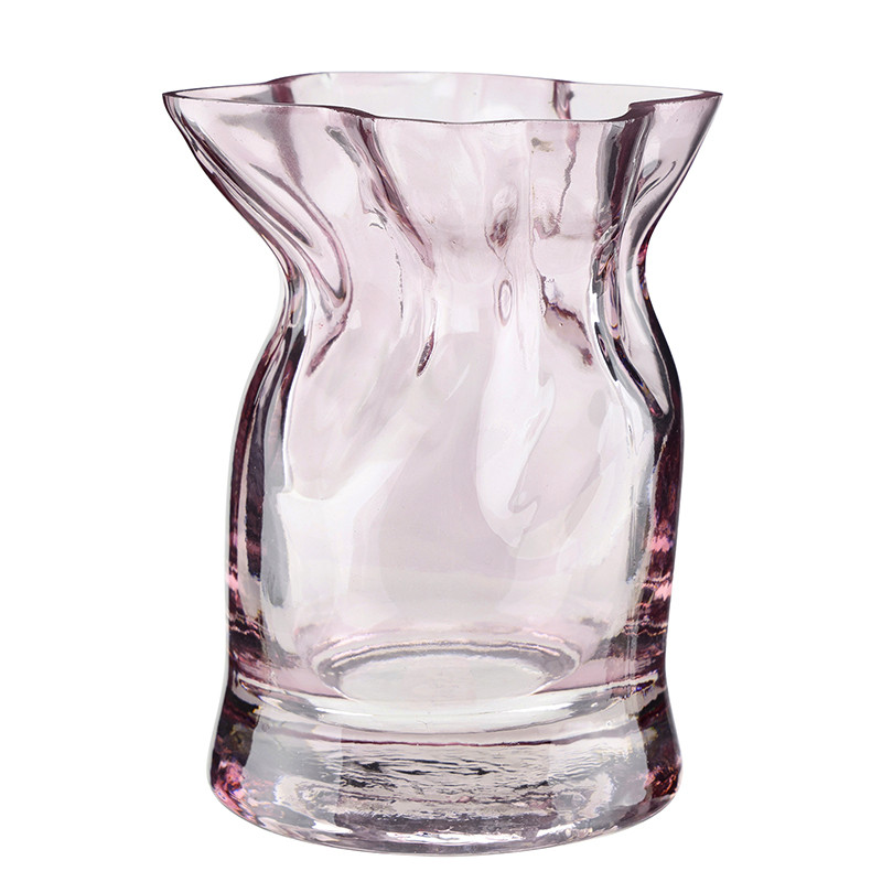 Lilac Glass Cinched Vase - Small - [Consumer]Santa Barbara Design Studio