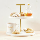 Marble + Gold Tiered Stand - [Consumer]Santa Barbara Design Studio