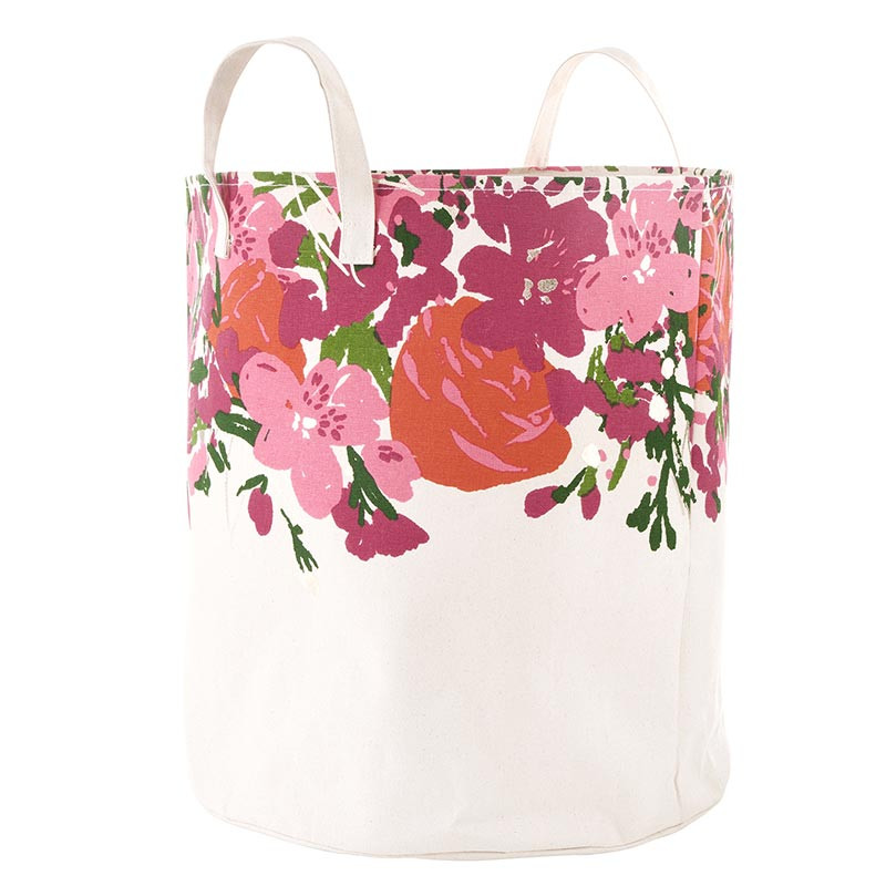 Large Canvas Storage Tote - Flower - [Consumer]Santa Barbara Design Studio