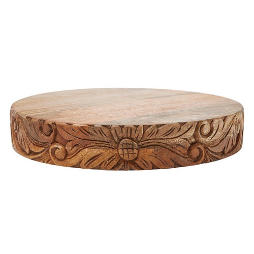 Glass Dome with Carved Base - Large - [Consumer]Santa Barbara Design Studio