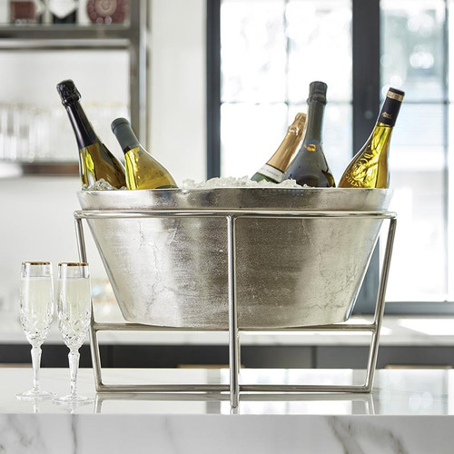 Large Champagne Bucket - Silver - [Consumer]Santa Barbara Design Studio