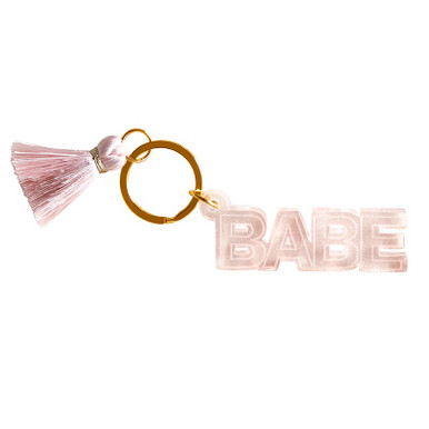 Acrylic Keychain - Babe - [Consumer]Santa Barbara Design Studio