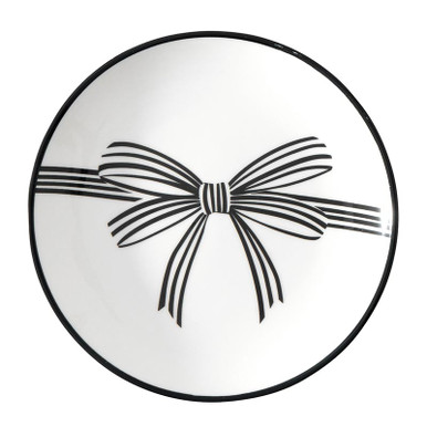 Black Bow Appetizer Plates - Set of 4 - [Consumer]Santa Barbara Design ...