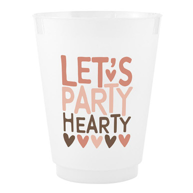 Gold Foil Frost Cups - Let's Part Hearty - Set of 8 - [Consumer]Santa ...