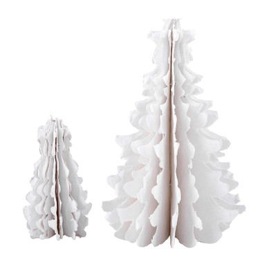 Recycled Paper Tree Set - White - Set of 2 - [Consumer]Santa Barbara ...