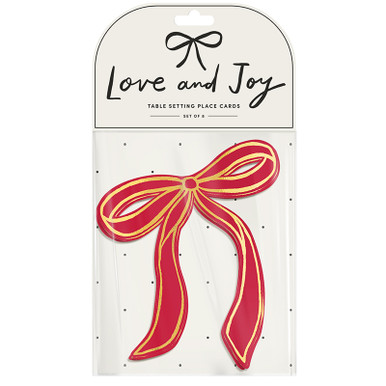 Table Setting Placecards - Set of 8 - Red - [Consumer]Santa Barbara ...