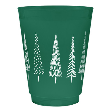 Face to Face Frost Cups - Trees - Set of 8 - [Consumer]Santa Barbara ...