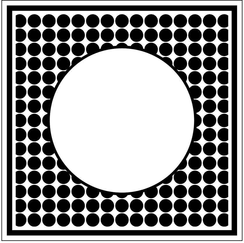 Embossing Folder Square Dot Frame Oval (Product # 126363) - Craft Vault