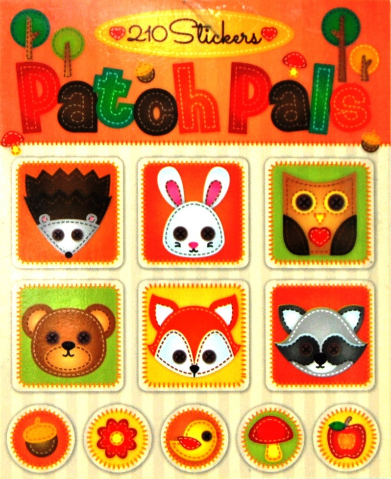 Sticker Books Patch Pals 210 Stickers (F03D21) - Craft Vault