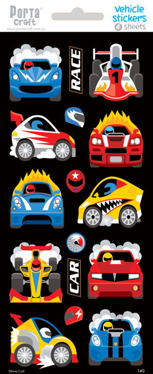 Sticker Sheets #14 Vehicle (Design G) 2 Sheets (Product # 128152.14G ...