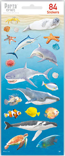 Sticker Sheets #13 Sea (Design Q) 4 Sheets (Product # 128152.13Q ...