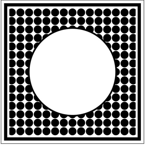 Embossing Folder Square Dot Frame Oval (Product # 126363) - Craft Vault