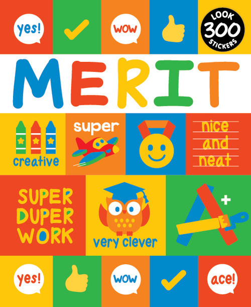 Sticker Books Merit 300 Stickers (F02D56) - Craft Vault