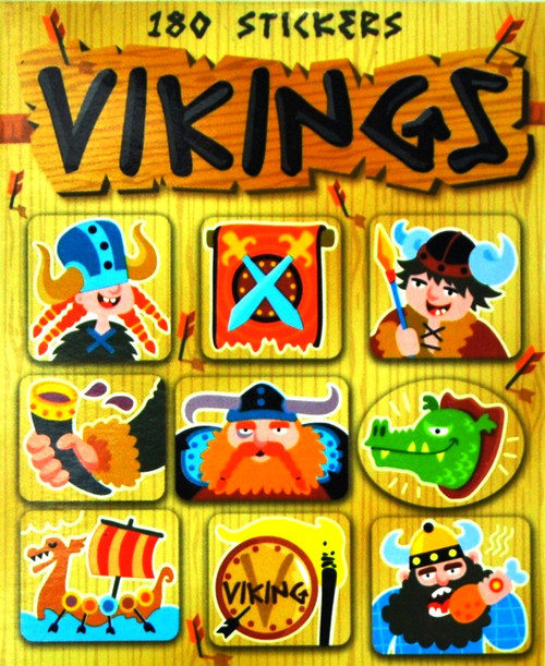 Sticker Books Vikings 180 Stickers (F03D41) - Craft Vault