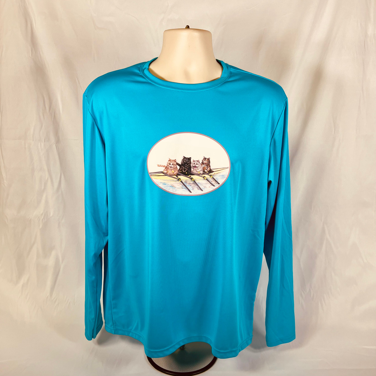 Performance Long Sleeve Tee - Rowing Cats